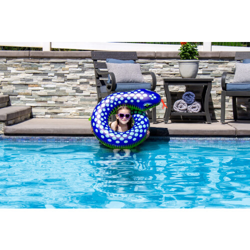 Poolmaster Swimming Pool Float Split Pool Ring Snake Green on OnBuy