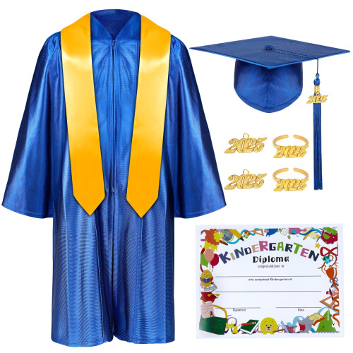 Mukum Kindergarten Graduation Cap and Gown Set with Tassel 2025 Charms ...