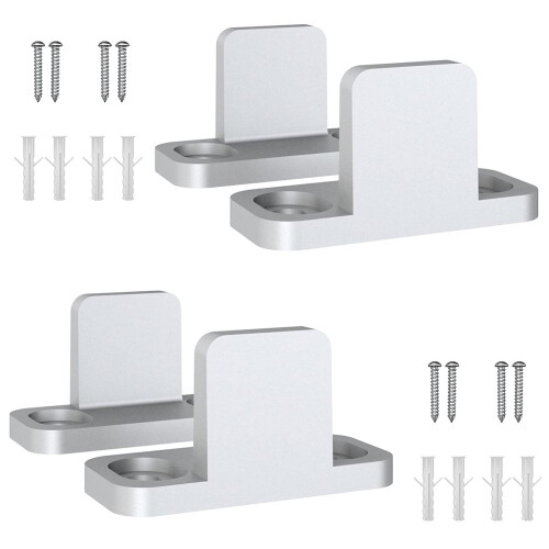 Bdmetals Sliding Barn Door Floor Guide Aluminum T-Guide Floor Mounted ...