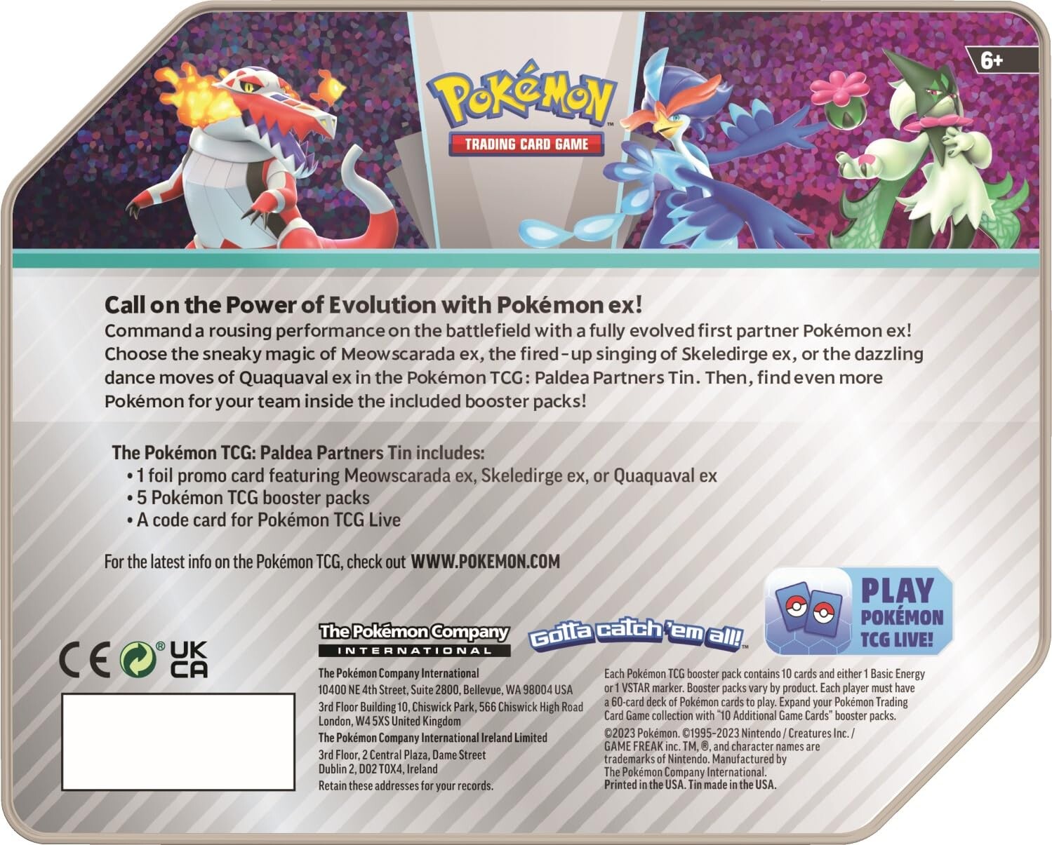 Pokmon TCG: Paldea Partners Tin on OnBuy