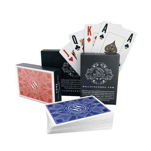 Bullets Playing Cards Two Decks of Paulie-Design Poker Cards Waterproof ...