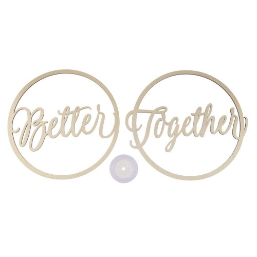 KODORIA Wedding Chair Plaque Signs Wooden Chair Back Signs for Wedding ...