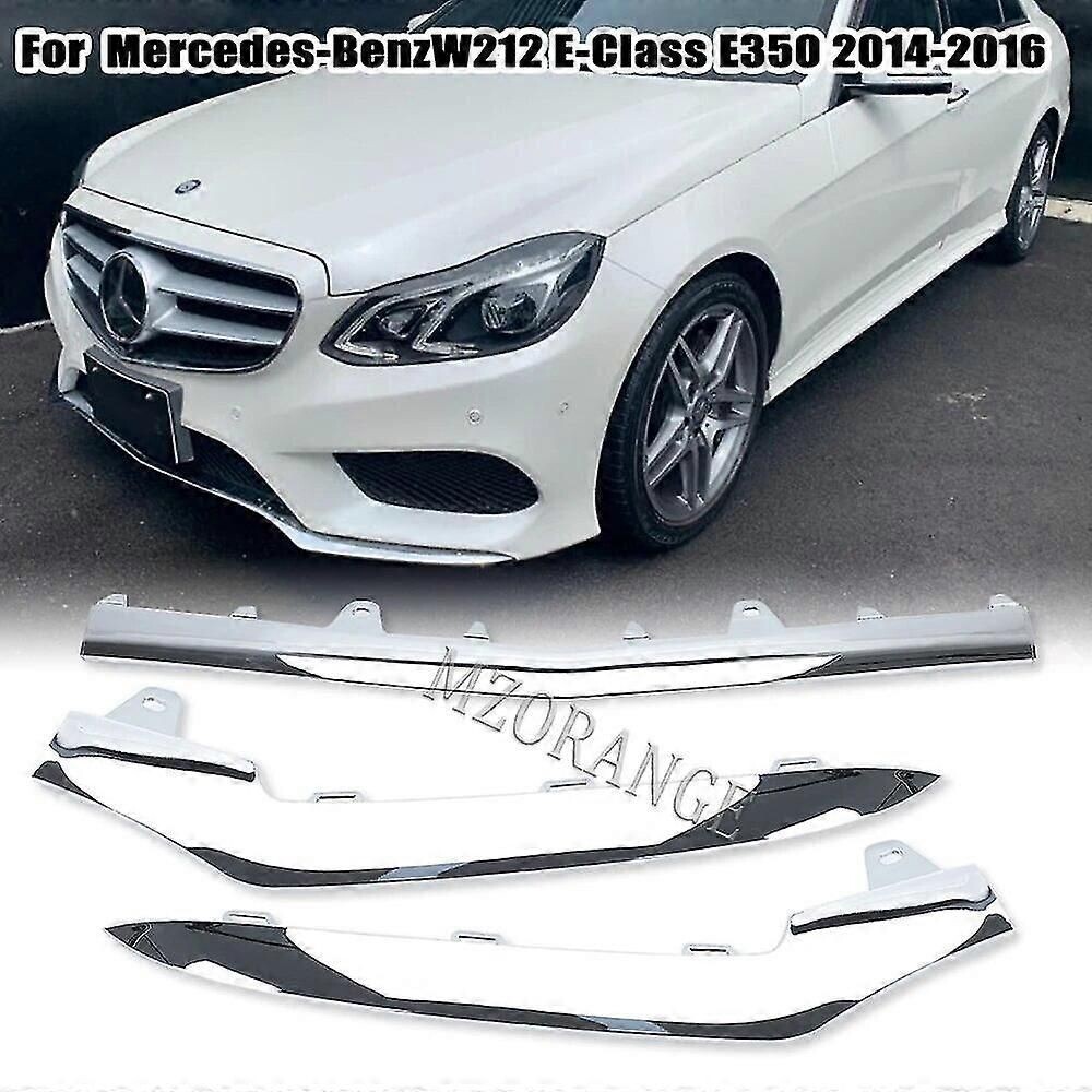 Moulure chromée pour pare-chocs avant inférieur, pour Mercedes-Benz W212 E200 E250 E300 E350 4 ...