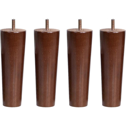 Möbelbeine aus Holz, 4er-Pack, Möbelbeine aus Massivholz, Spindel, M10 ...