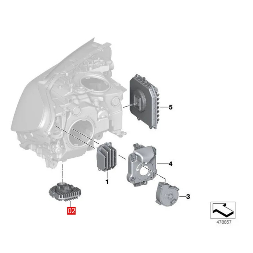 Module LED adaptatif DRL Angel Eyes jaune pour G30 530i 540I M5 on OnBuy