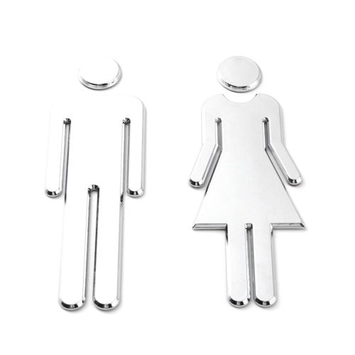 Cartello porta WC Uomo Donna Cartello WC Cartello WC ospiti 12 cm on OnBuy