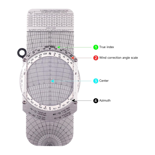 Computadora de vuelo de metal E6B, computadora de vuelo de aluminio ...