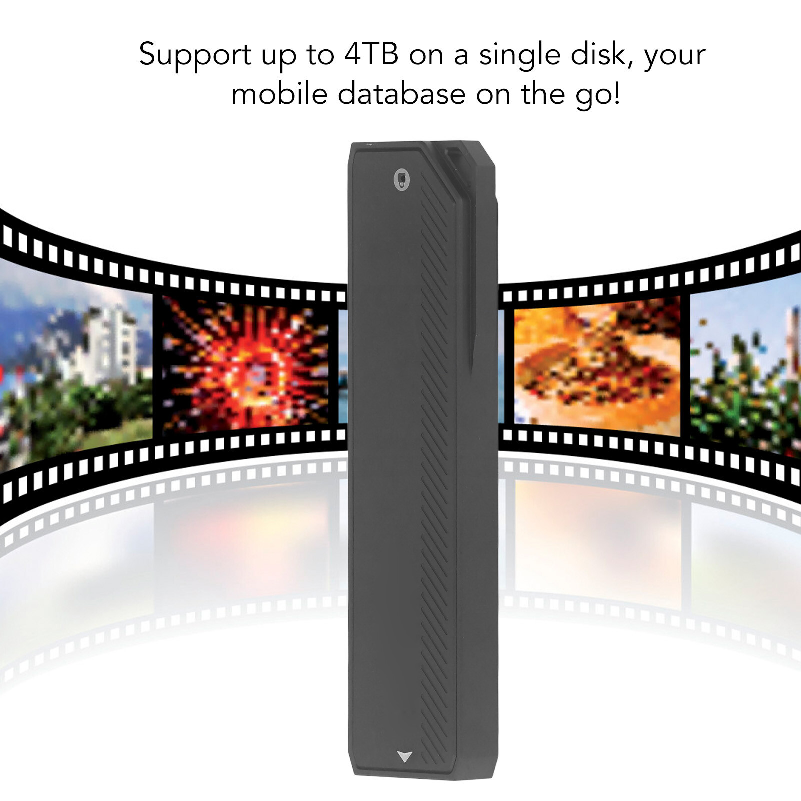 M.2 to Type C NVMe SSD Enclosure 20Gbps 4TB Storage Expansion ASM2364 M ...