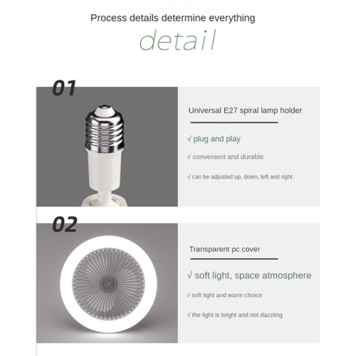 Ventilador de Teto com Controle Remoto e Luminária 30W Lâmpada LED ...