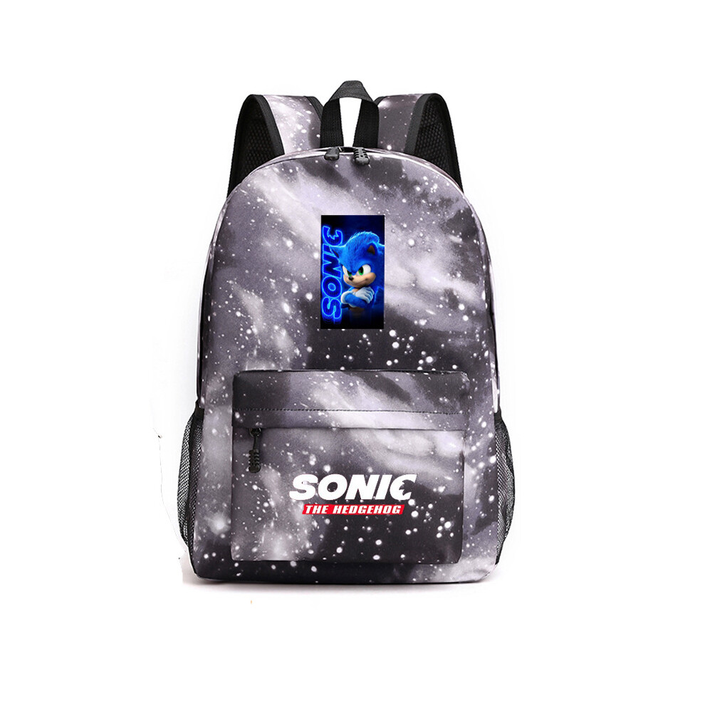 (Starry sky gray 1, Universal code) Sonic Hedgehog Sonic Print Backpack ...