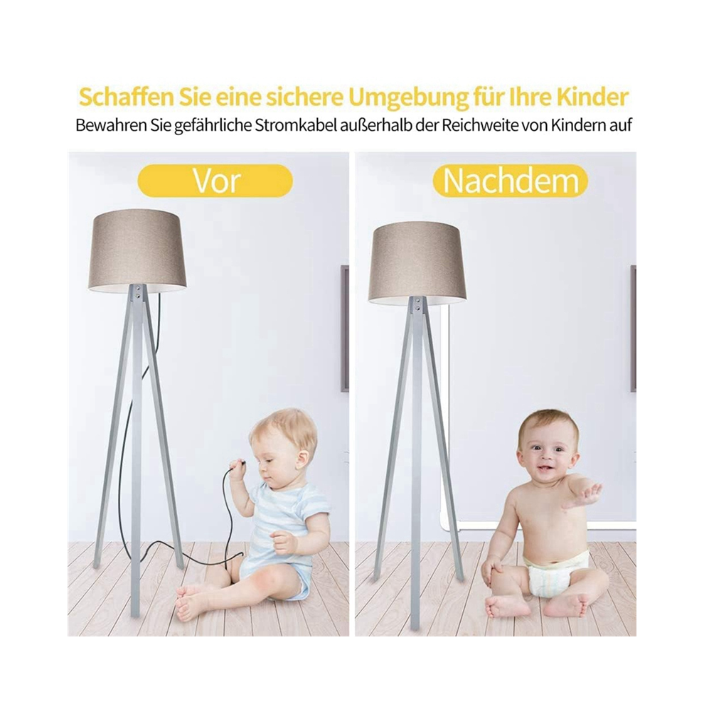 Goulotte de câbles électriques 4 m, cache-câble mural pour un cordon on ...