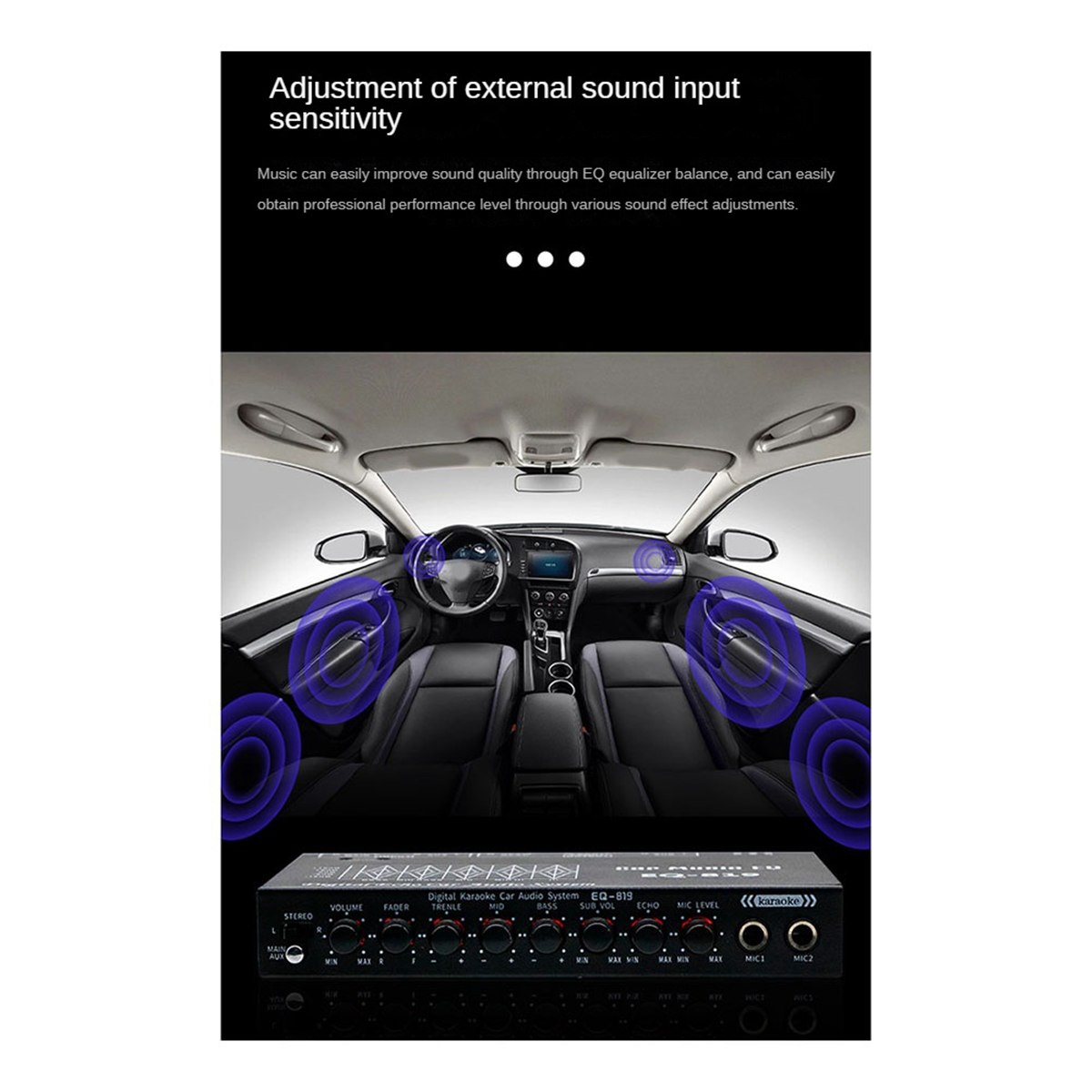 EQ-819 Auto-Equalizer Audio-EQ-Tuning Crossover Auto-Audio-Equalizer on ...