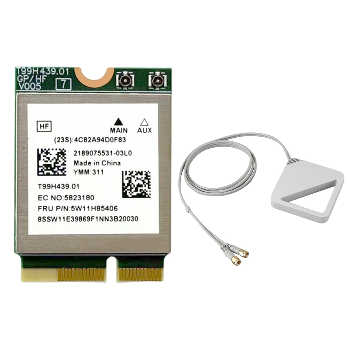 Placa de rede sem fio Gigabit MT7927 WiFi7 + antena Omni WIFI on OnBuy