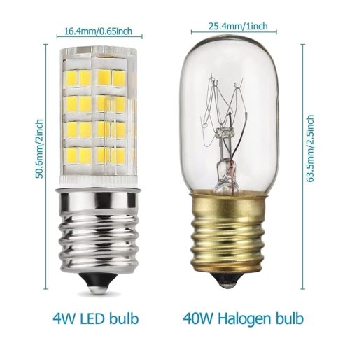 Lot de 2 ampoules LED E17 à intensité variable pour four à micro-ondes 4 W on OnBuy