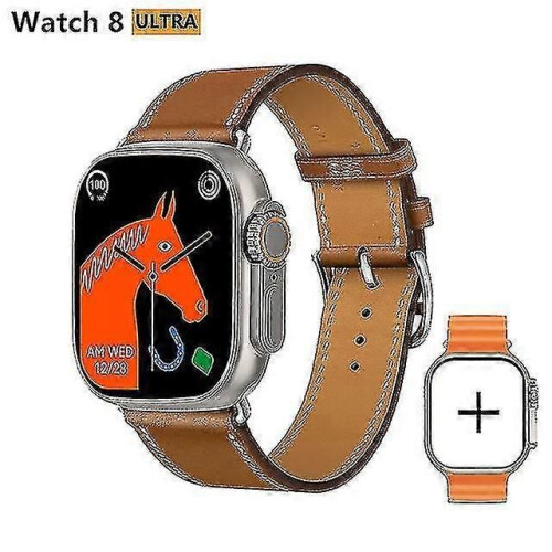 (Brunt bälte) Hk8 Pro Max Ultra Smartklocka Herr Series 8 49 mm 2,12 ...