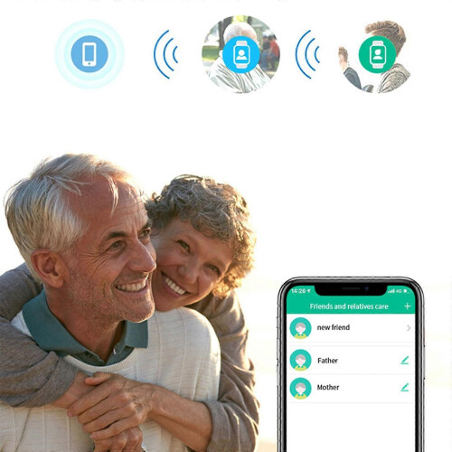 (Blå) Blodsockermätare Wolfnotch Smartwatch, Wolfnotch Diabetes ...