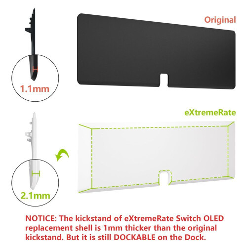 Not The Main Body Back Plate For Extremerate Switch Oled Compatible ...