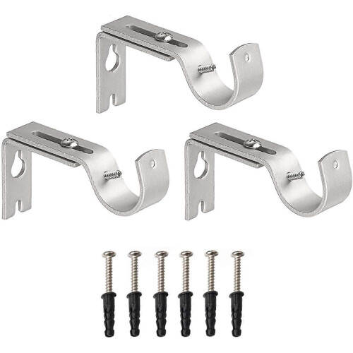 A batch of 3 solid metal curtain wall tie rod adjustable wall brackets ...