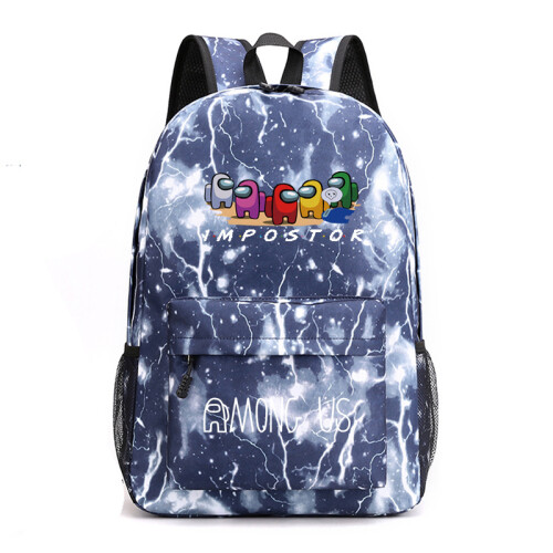 (Lightning Blue 2, Universal code) Among us game peripheral backpack ...