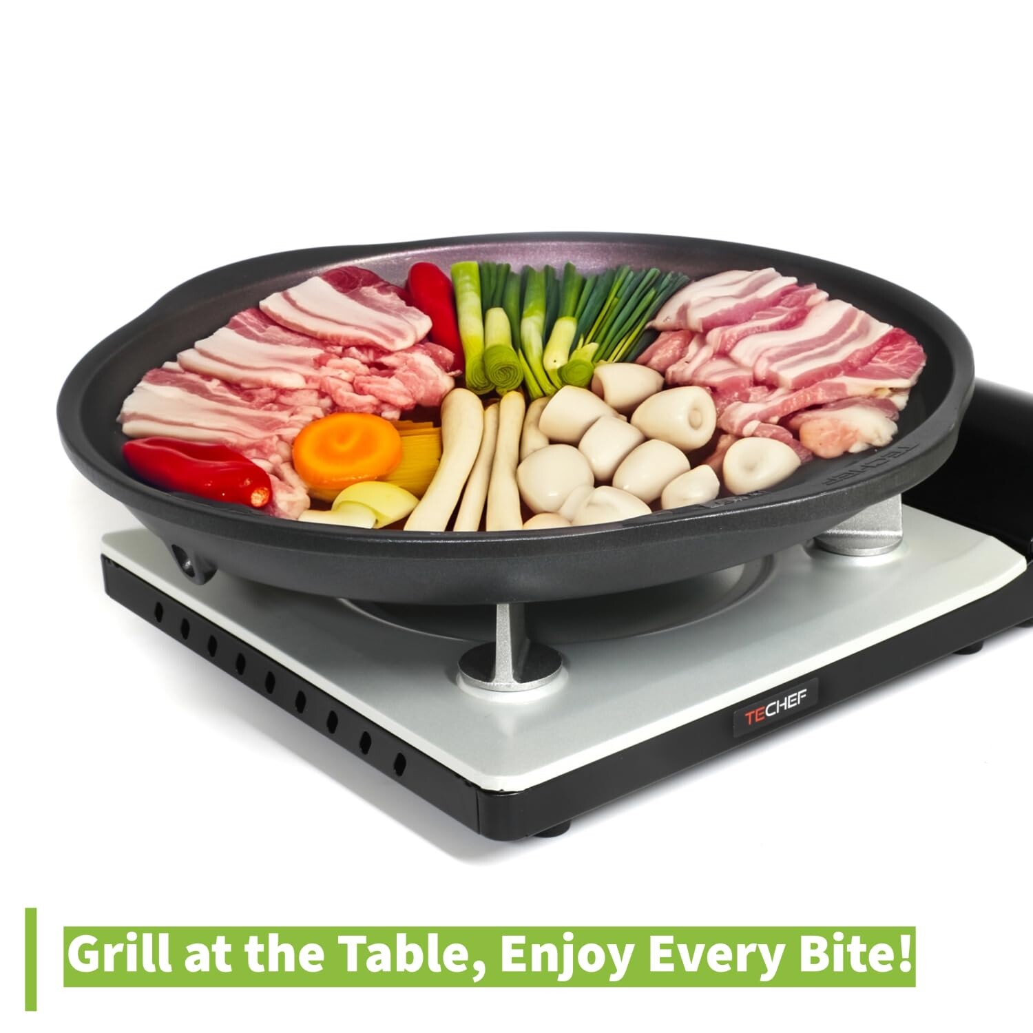 TECHEF - Stovetop Korean BBQ Non-Stick Grill Pan Made in Korea (Purple ...