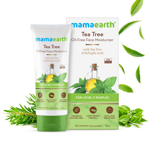 Mamearth Tea Tree Free Fray Himisturizer con cido saliclico | Ayuda a ...