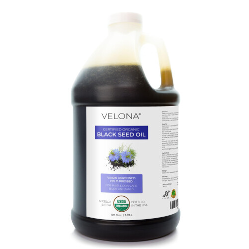 Velona Black Commin Semilla Oil Certified Orgnico - 1 galn / 128 FL OZ ...