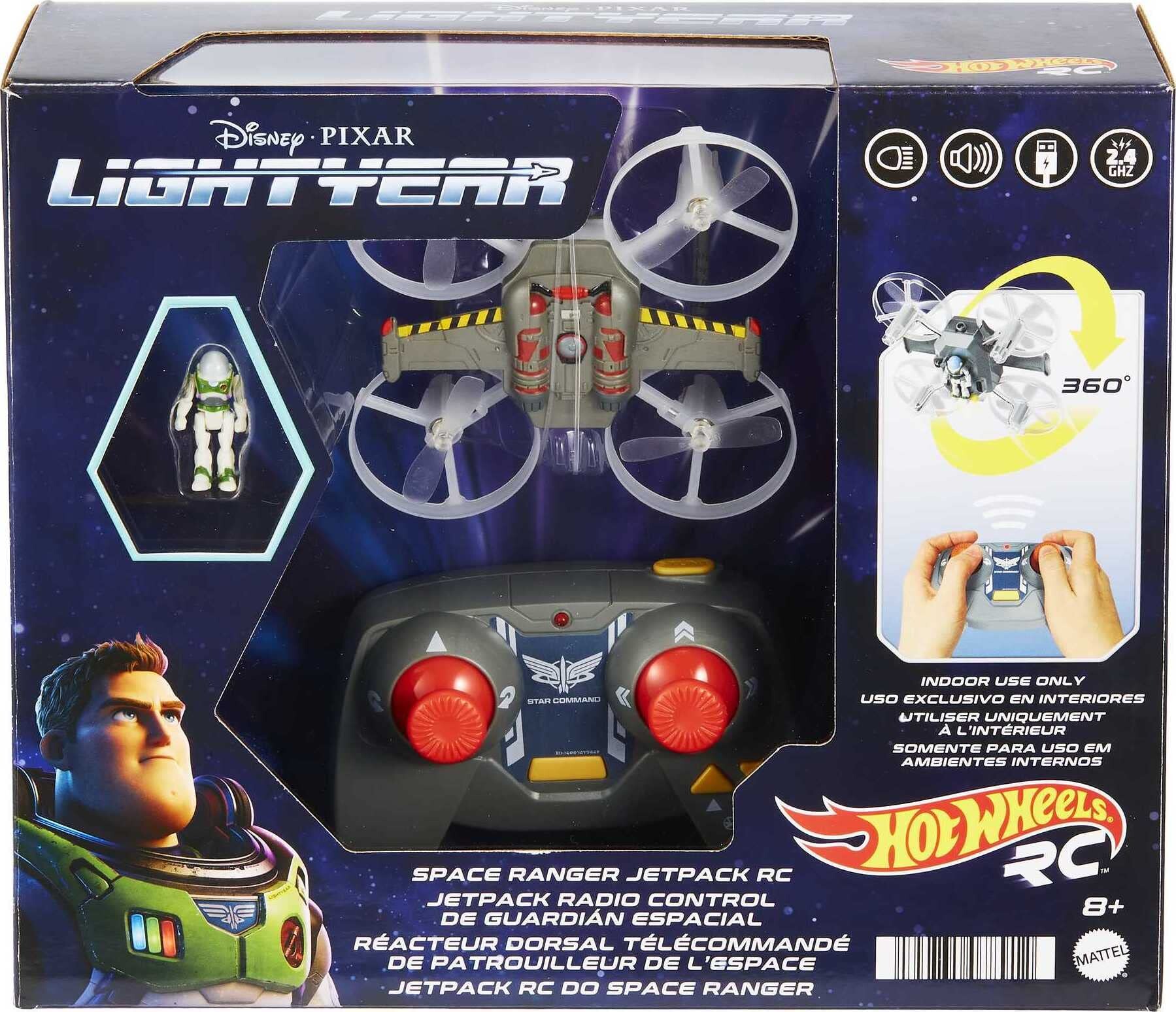 Hot Wheels RC Space Ranger Jetpack & Buzz Lightyear Figure, Remote ...