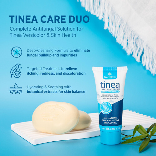 Tinea Versicolor Relief Cream & Soap: Clinically Proven Treatment for ...
