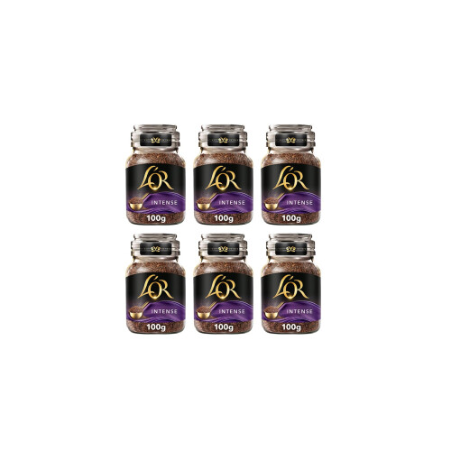 L'OR Intense Instant Coffee 100g (Pack of 6 Jars, Total 600g) on OnBuy