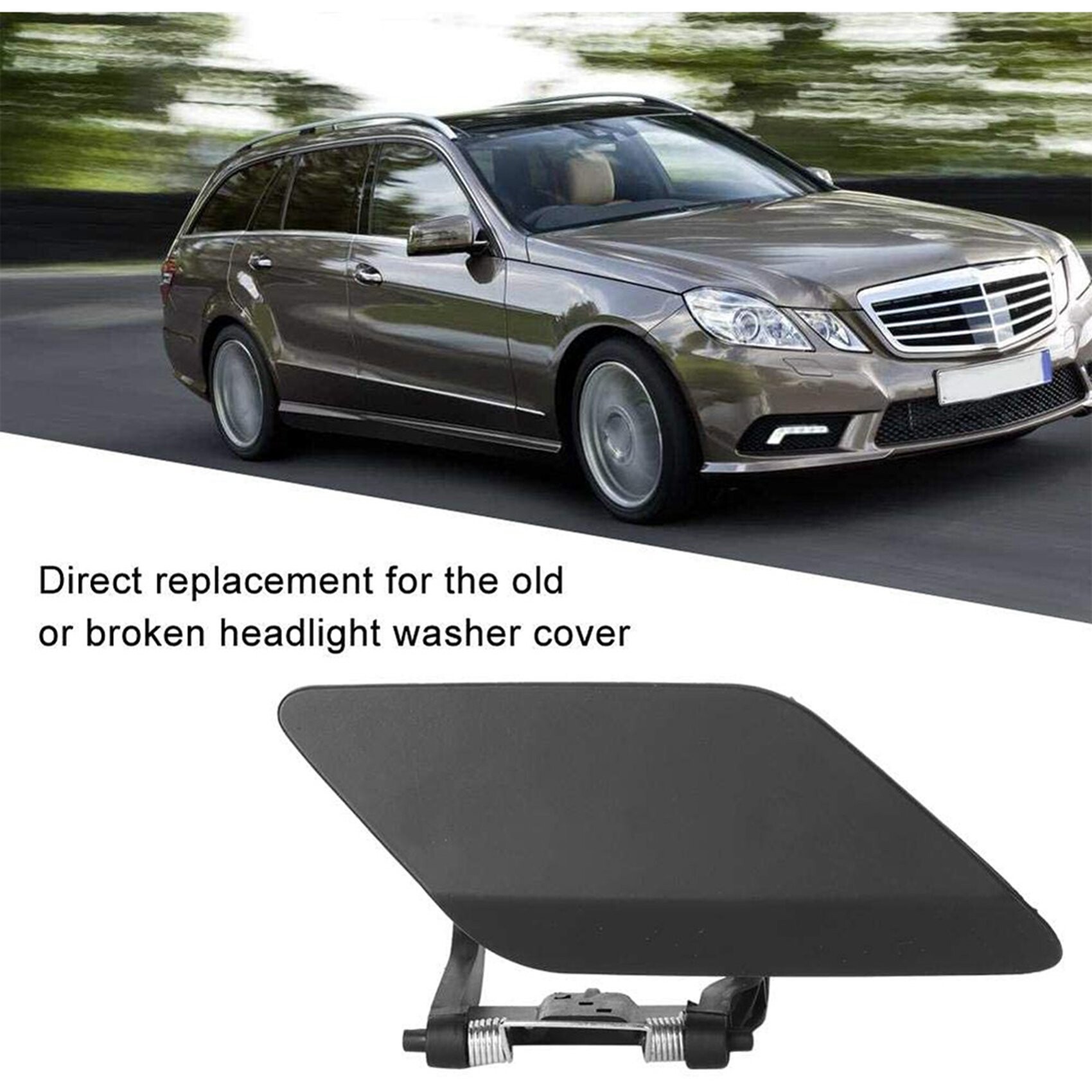 Auton ajovalojen pesurin suuttimen suojus 2128600208 (oikea) on OnBuy