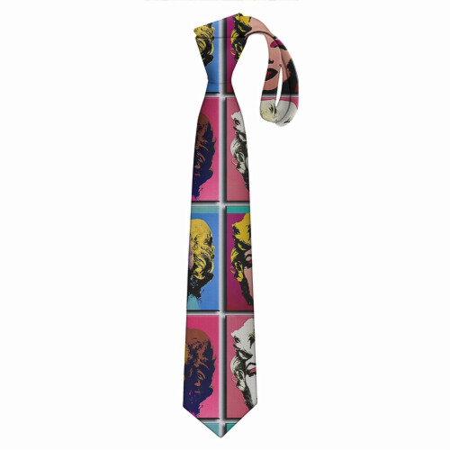 (MARILYN ABSTRACT Art Deco Pop Art Print=4179) Men's Tie Printed Skinny ...