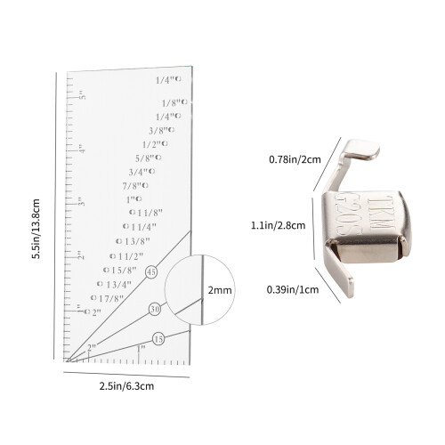 Seam Allowance Ruler and 2 Magnetic Seam Guide for Sewing Machine 1/8 ...