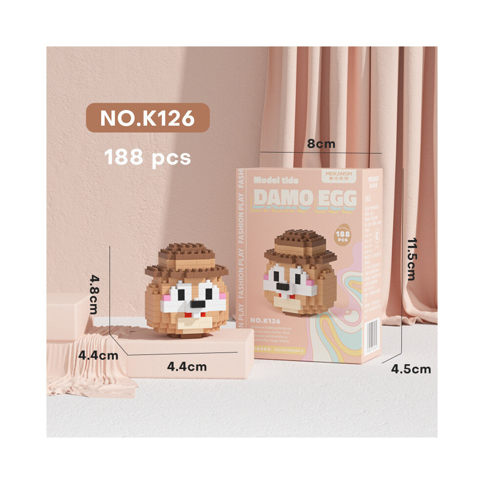 (TigerOrange)Super Mario Woody Micro Blocks Set Giocattolo per Abilità ...