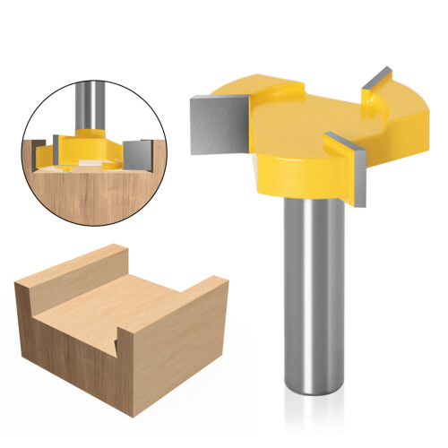 Spoilboard Surfacing Router Bits 1/2 inch Shank 3-Wings Slab Flattening ...