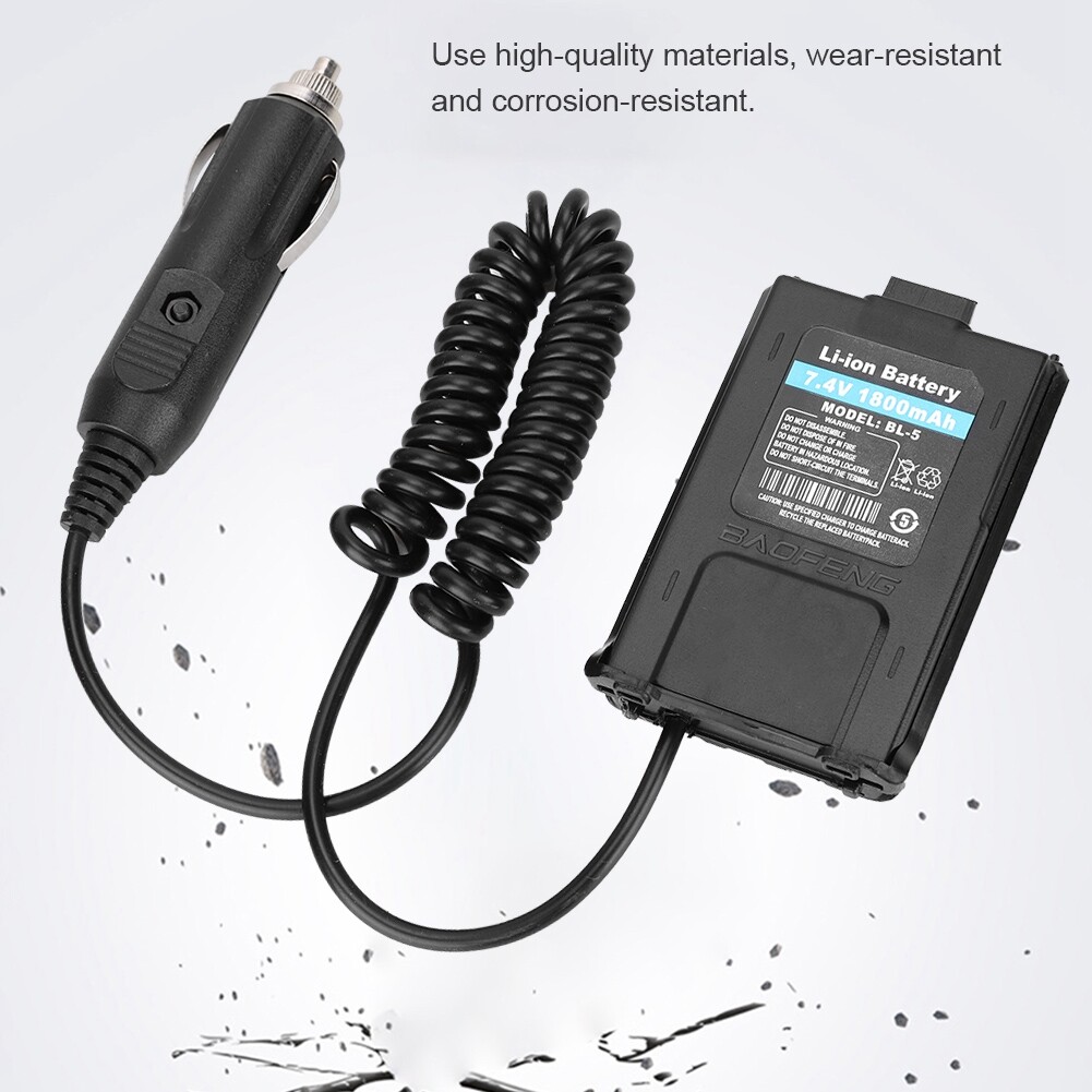 12V Car Charger Adaptor for Baofeng UV 5R Radio Walkie talkie Car Battery Eliminator on OnBuy