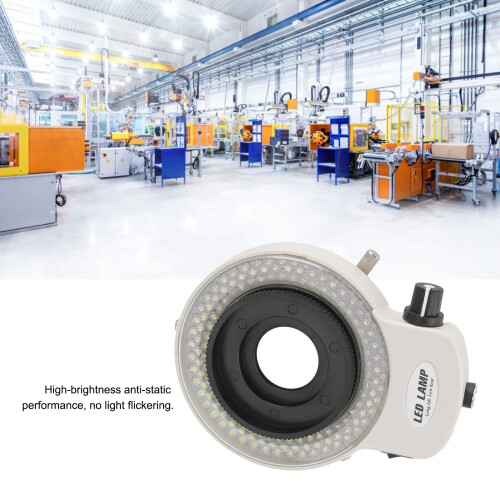 Adjustable 144 LED Ring Light Source for Stereo Microscope and Camera ...