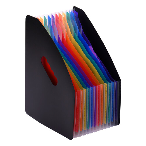 12 Pockets Expanding File Folder Accordian File Organizer A4 Letter ...