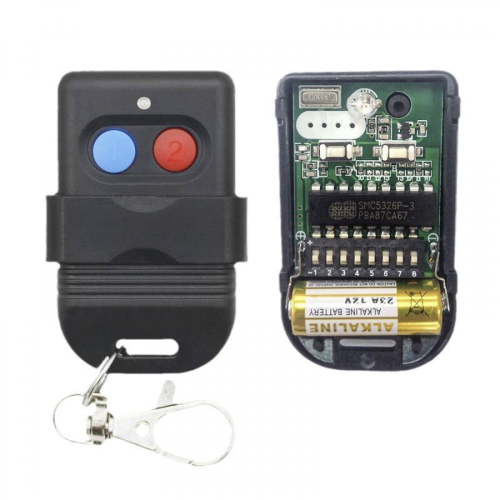 8 Dip Switch 330Mhz Smart Copy Remote Control Fixed Code 2 CH Duplicator for Gate Garage Door ...