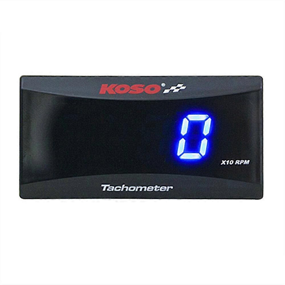 Koso Mini RPM Meter Digital Square DisplayLCD Engine Tach Hour Meter ...