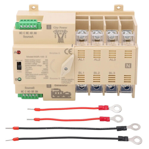 Switch Dual Power Selector Switch Electric 100A Silver Contact Shell ...
