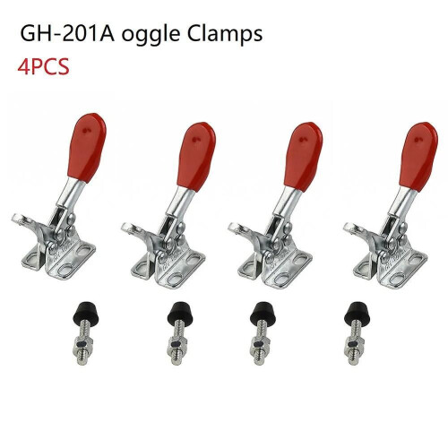 4pcs GH-201A 201-A Horizontal Vertical Toggle Clamp Quick Release ...