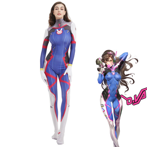 (DVA 1, Kid L(120-130cm)) Widowmaker D.Va Cosplay Bodysuit Overwatch 2 ...
