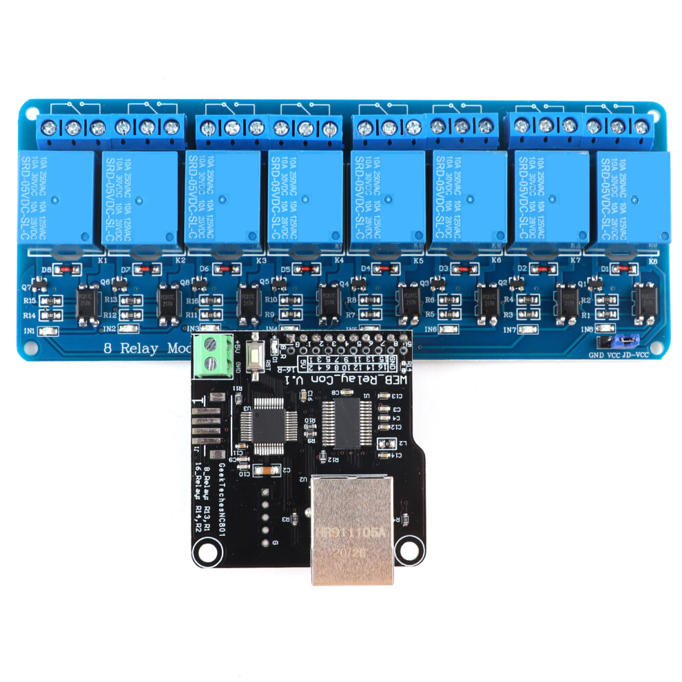 Ethernet-Steuermodul LAN WAN Webserver 8-Kanal-Relais RJ45 on OnBuy