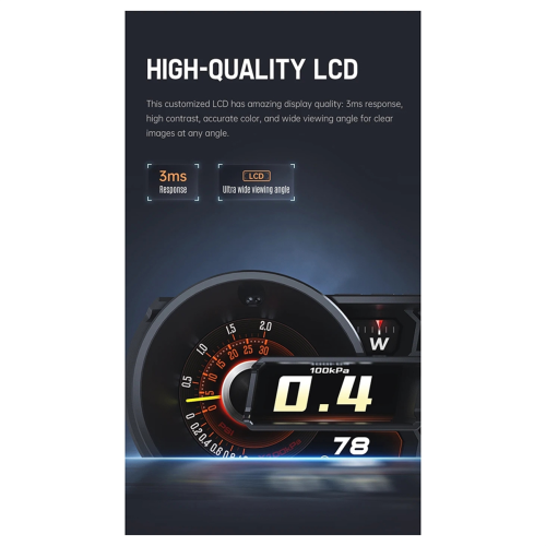 A590 HUD Fuel Consumption Turbine Curve Ambient Light Driving Score B ...