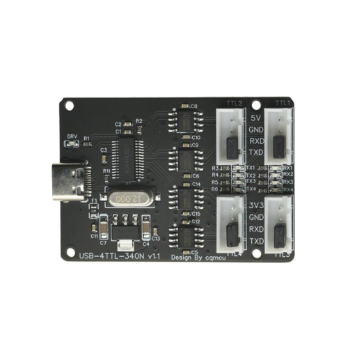 Modul USB na TTL CH340 HUB, rozhraní TYPE-C, 4kanálový, čtyři sólové ...