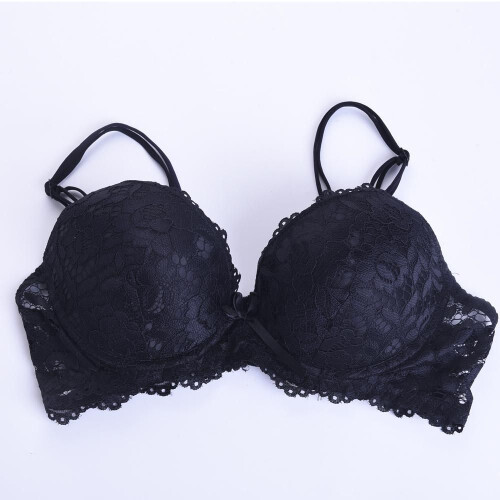 (black, 40D) Women Lace Push Up Bra Top Cups Clothing Lingerie Sexy ...