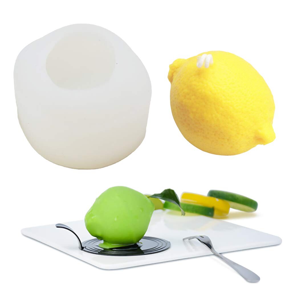 Moule savon en silicone Moldfun 3D au citron pour le savon fait maison faisant du chocolat g ...
