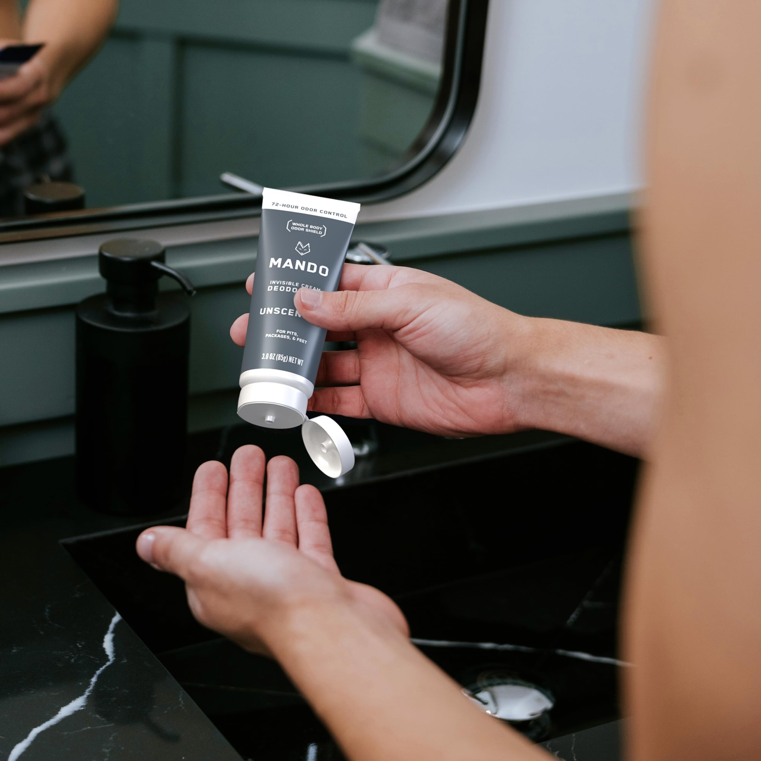 Mando Whole Body Deodorant For Men - Invisible Cream - 72 Hour Odor ...