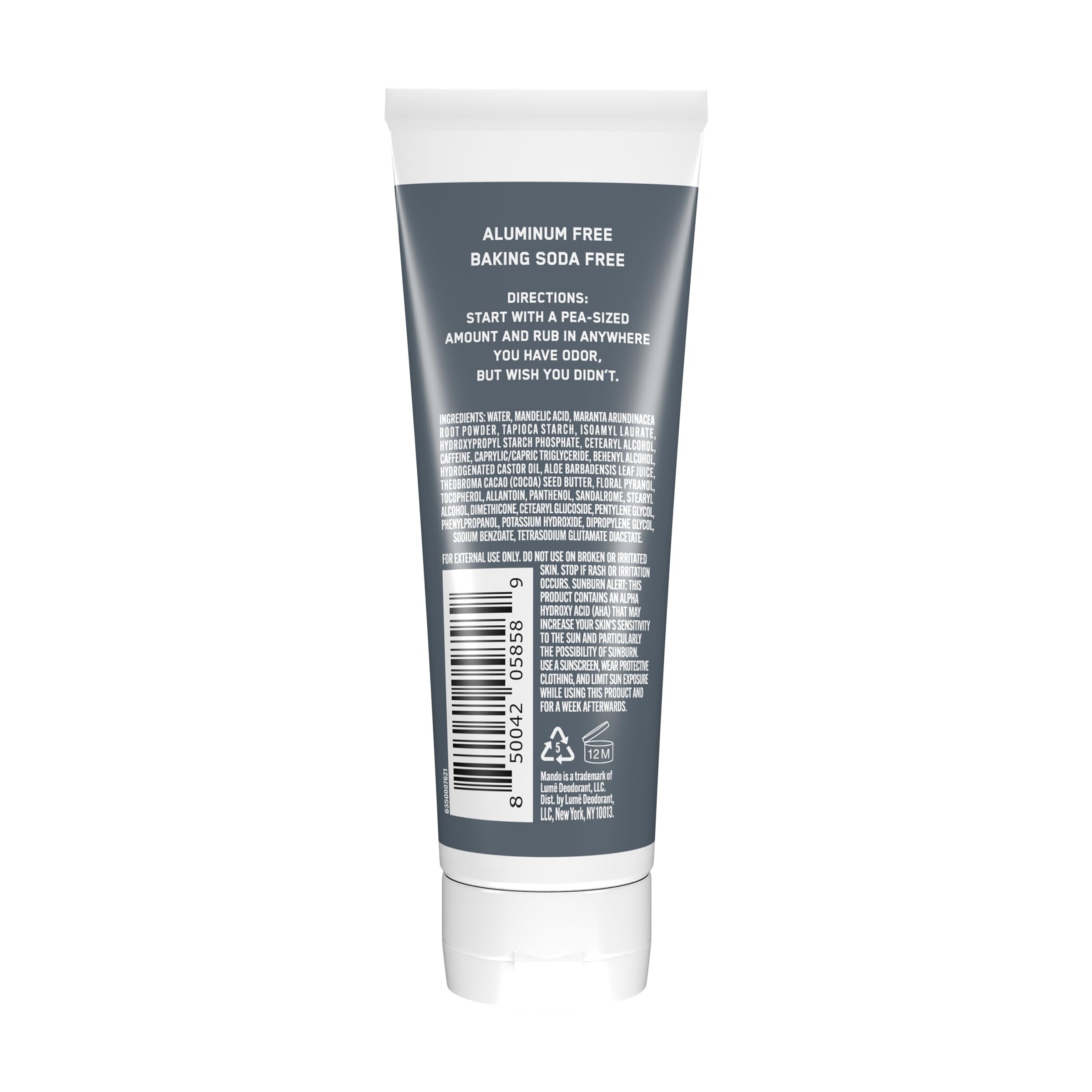 Mando Whole Body Deodorant For Men - Invisible Cream - 72 Hour Odor ...