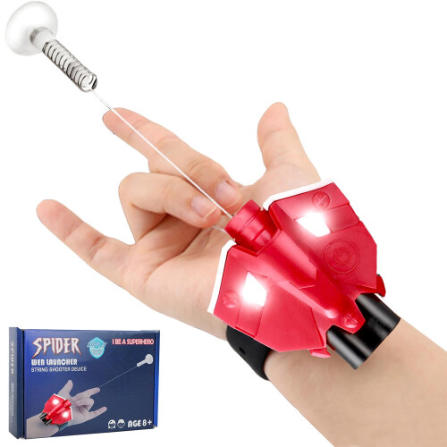 Spider Web Shooter Toy Spider Silk Launcher for Kids with Magnetic ...